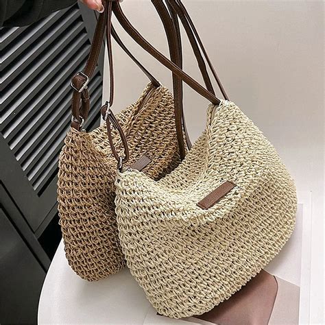 Sac Bandoulière Osier Sac En Paille