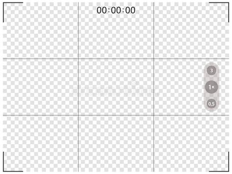 Phone Camera Horizontal Viewfinder Frame Photo Shoot Of Mobile App Application Stock Vector