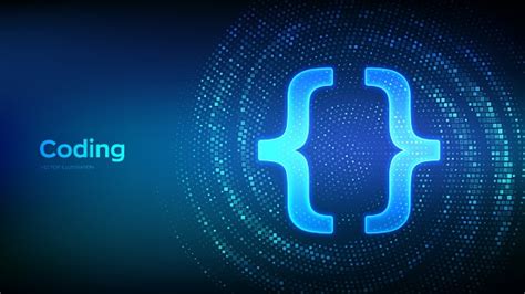 프로그래밍 코드 코딩 또는 해커 배경 바이너리 코드로 만든 프로그래밍 코드 아이콘입니다 디지털 코드로 만든 가상 터널 워프 데이터 흐름 벡터 그림입니다 0명에 대한 스톡