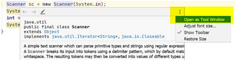 Show Documentation Panel In Intellij Stack Overflow