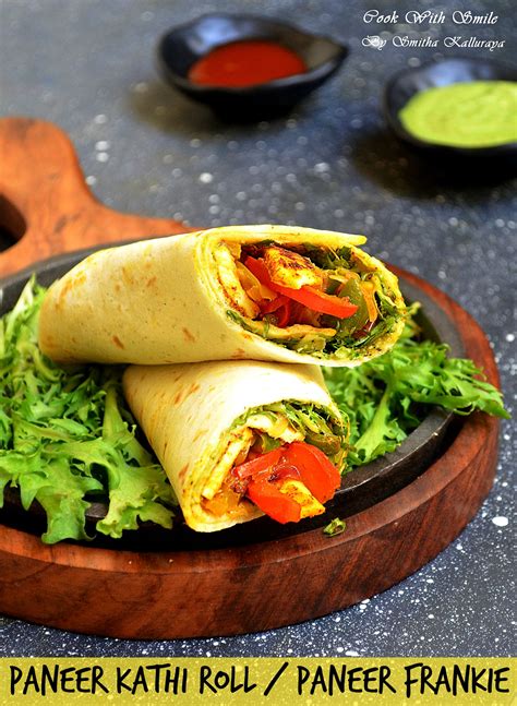 PANEER KATHI ROLL RECIPE PANEER FRANKIE RECIPE PANEER WRAP RECIPE