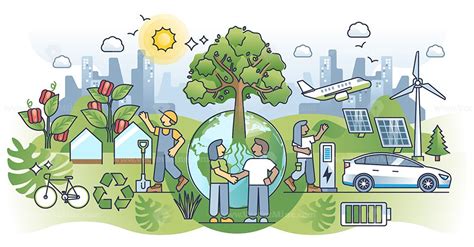 Sustainable Ecosystem Community With Self Sufficient Society Outline