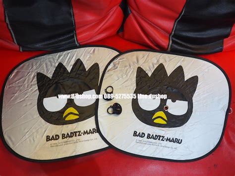 ม่านบังแดดข้างประตูลายการ์ตูน Bad Badtz Maru แบ๊ดแบ๊ดซ์ มารุ แพ็คคู่