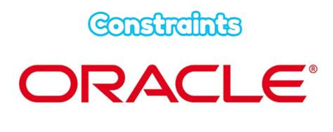 Constraints In Oracle Database Tutorials