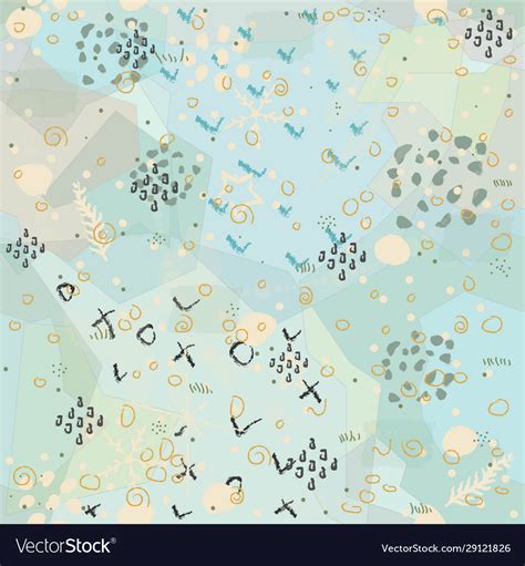 Seamless Pattern With Cute Rectangles Hand Drawn Vector Image