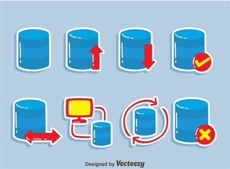 Data Base Element Vector 169264 Vector Art At Vecteezy