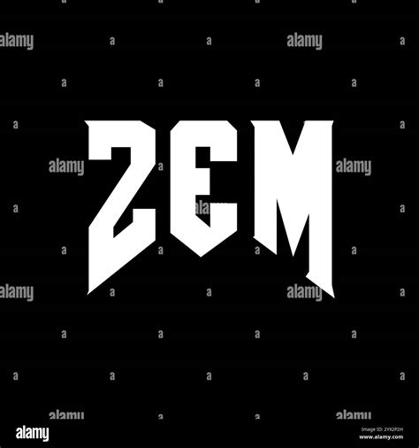 Zem Letter Logo Design For Technology Company Zem Logo Design Black