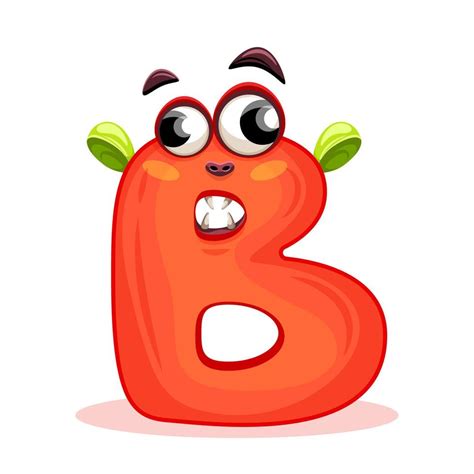 B Cute Monster English Alphabet With Funny Monsters Set Of Monster