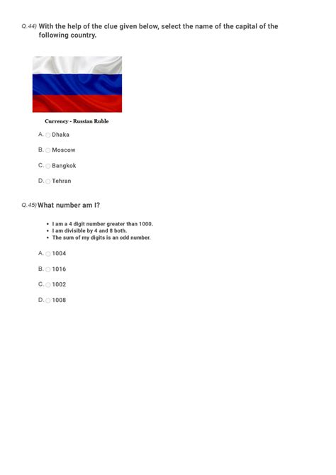 Igko Class 5 Sample Question Paper 11 Olympiad Tester
