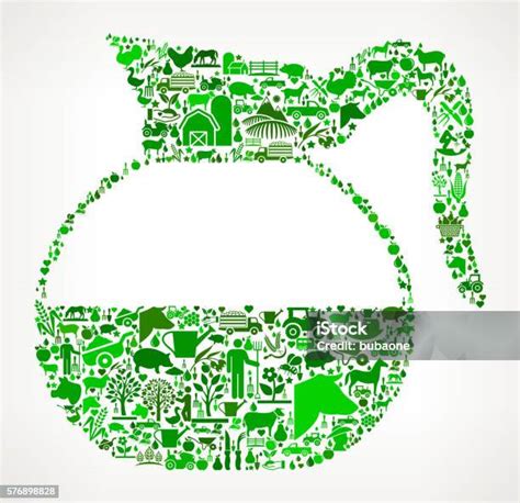 커피 머그컵 농사 및 농업 녹색 아이콘 패턴 건강한 식생활에 대한 스톡 벡터 아트 및 기타 이미지 건강한 식생활 건초 식물 곡초류 Istock