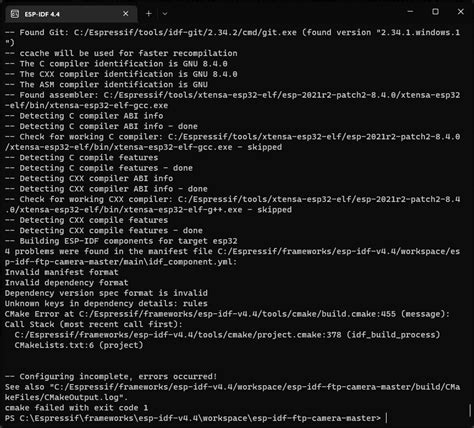 Build Project Failed Issue Nopnop Esp Idf Ftp Camera Github
