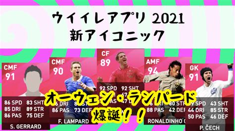 【ウイイレアプリ2021：新im（新アイコニック）】オーウェン・ジェラード・キャベルが初登場！ 美しく勝利せよ！