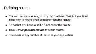 Python Flask Presentation PPTX