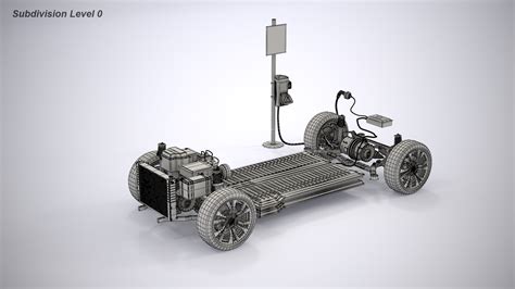 Electric Awd Vehicle Chassis 3d Turbosquid 1437973