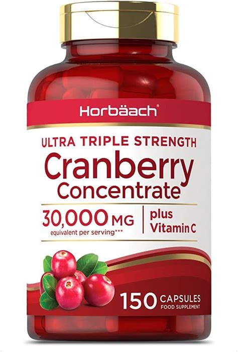 Cranberry Capsules 30000 Mg High Strength 150 Concentrate Pills