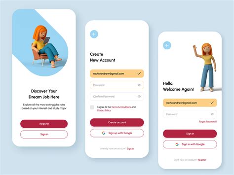 Registration App Ui Behance