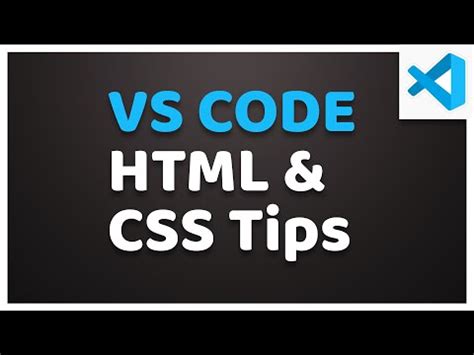 HTML CSS VS Code Tips For Beginners YouTube