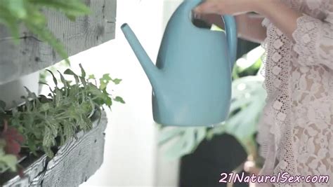 Attractive Model In Underclothing Bangs Passionately