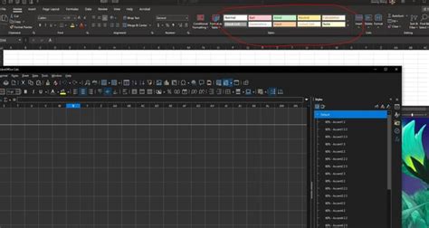 In Libre Calc Is There A Way To Previewshow The Color Styles Like In