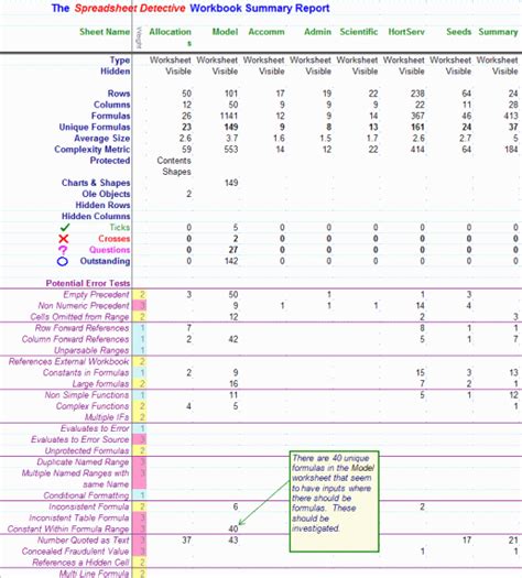Spreadsheet Detective Access Analytic