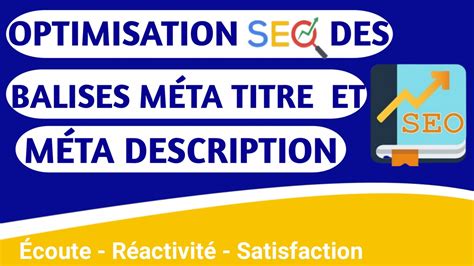 Je vais rédiger le méta titre et la méta description de vos pages avec