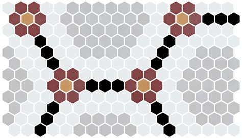 Hex Pattern 21 Glass Mosaic By Onix