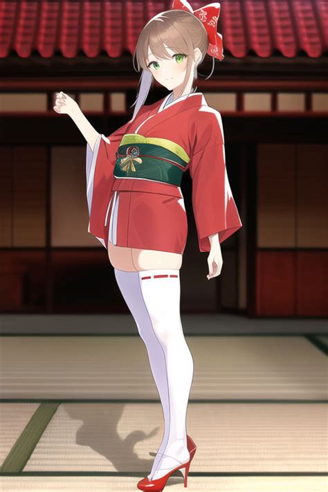 Short Red And White Kimono Thigh High White Stock By Varm209 On Deviantart