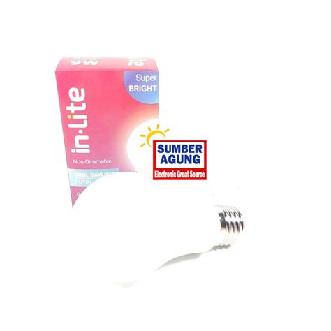 Jual Lampu LED Inlite W INLITE Watt INB Bulat Super Bright Cahaya Putih Cerah CDL K