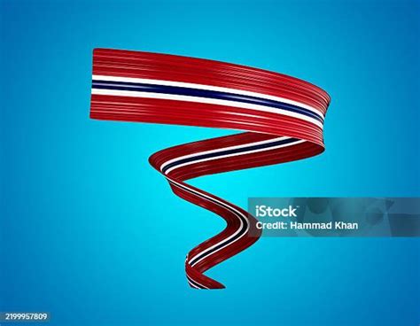 노르웨이의 3d 국기 3d 반짝이는 물결 모양의 깃발 리본 파란색 배경에 고립 3d 일러스트 레이 션 0명에 대한 스톡 사진 및 기타 이미지 Istock