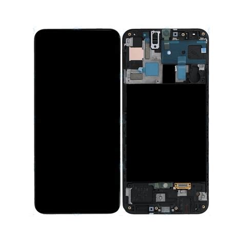 Display Samsung A505 A50 Comp C Marco Negro OLED