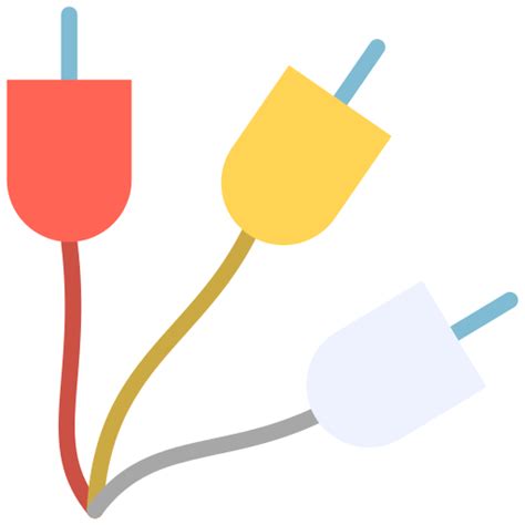 Rca Cable Generic Color Fill Icon