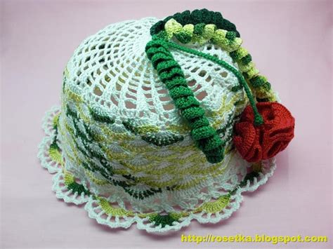 Шапки шляпки и панамки вяжем крючком Caps Hats And Panama Knit