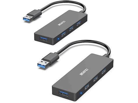 BENFEI Ultra-Slim 4-Port 3.0 USB Hub USB 3.0 Hub, Schwarz | SATURN