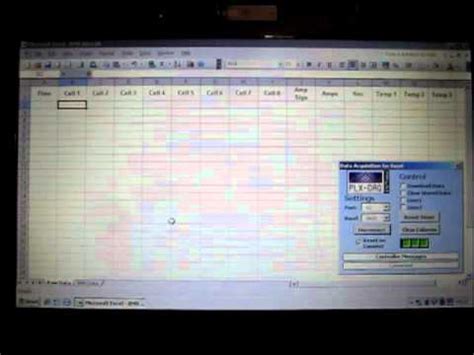 BMS Data Logging Into Excel Spreadsheet YouTube