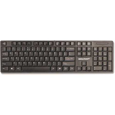 Skilcraft Nsn6774742 Usb Wired Keyboard 101 Keys Black