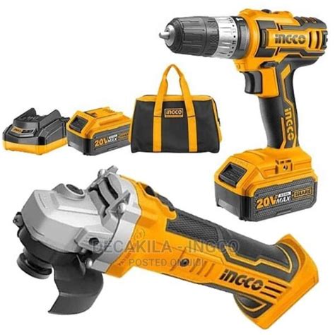 Ingco CKLI2009 Lithium Ion Cordless 2 Pc Combo Kit MyGhMarket