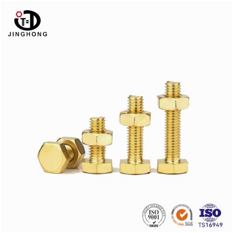 China Solid Brass Hex Hexagon Bolts Suppliers Manufacturers Factory