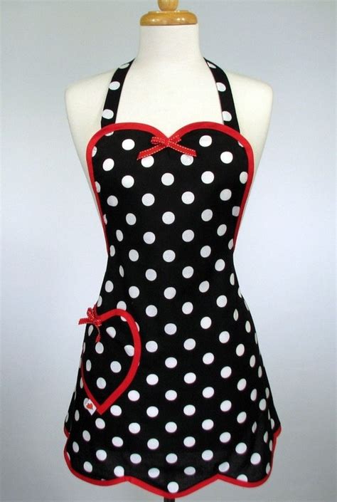 Plus Size Apron Cute Retro Womens Full Betty By Swankyplaceaprons