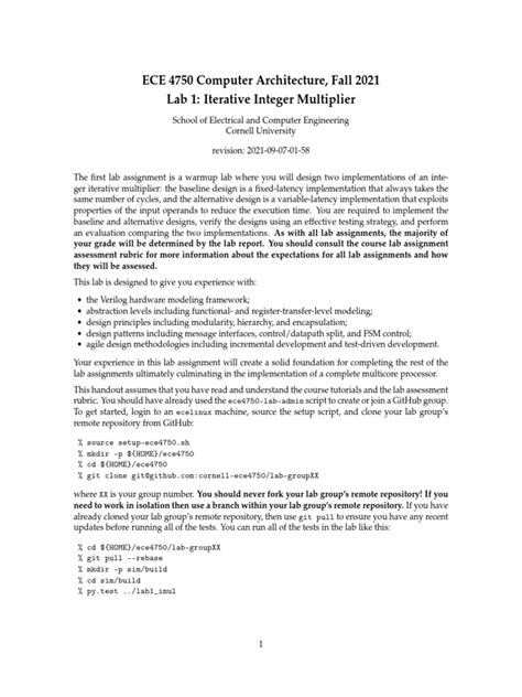 ece4750 lab1 imul download free pdf multiplication modular