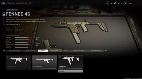Fennec 45 Weapon Blueprints Call Of Duty Modern Warfare 2