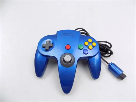 Genuine Nintendo 64 N64 Controller Custom Metallic Blue Starboard Games
