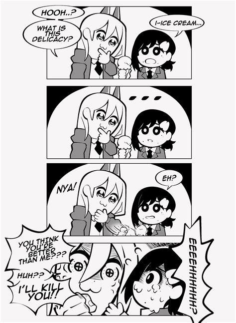 Power And Higashiyama Kobeni Chainsaw Man Drawn By Kermittend Danbooru