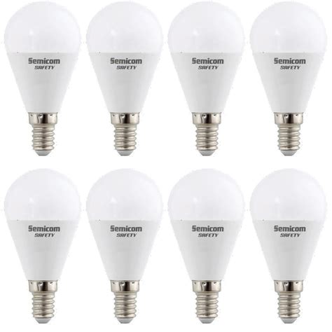 🌟 מארז שמונה נורות לד כדורי Safety E14 8w אור יום מחיר מעולה ומשלוח מהיר מאוד 🚀 מחסני דיו