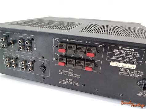 Amplificateur Pioneer Sa7800 15 Soundheritage