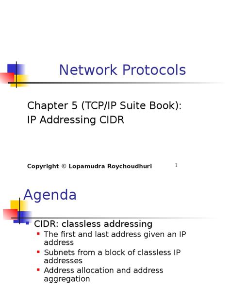 4 Ip Addressing Cidr V2 Ip Address Network Protocols