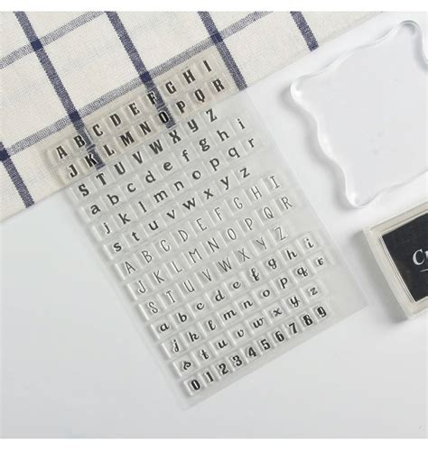 빈티지 알파벳 소문자 대문자 다꾸 스탬프 티몬