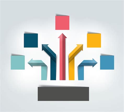 Premium Vector Arrow Infographics Flowchart Vector