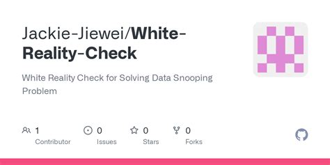 Github Jackie Jieweiwhite Reality Check White Reality Check For