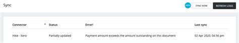 xero error faq