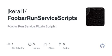 GitHub Jkerai1 FoobarRunServiceScripts Foobar Run Service Plugin Scripts